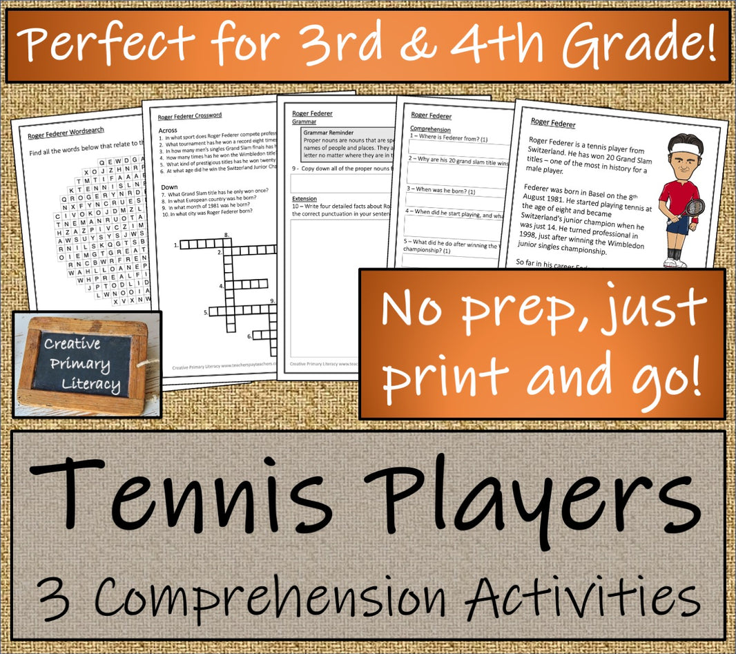Famous Sport Stars – Creative Primary Literacy
