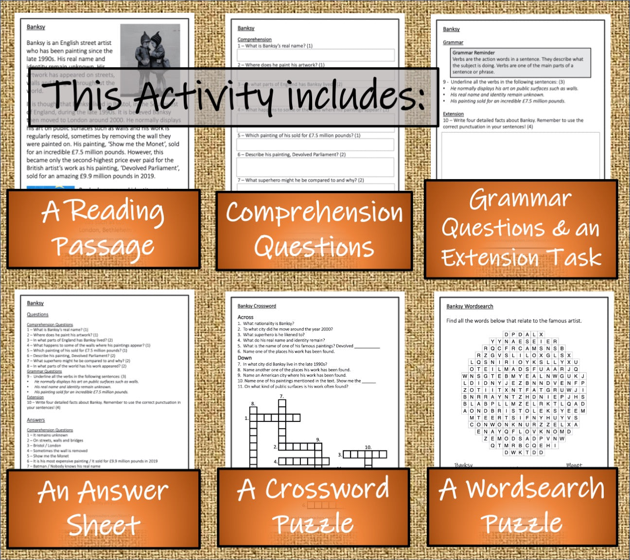 Banksy Close Reading Comprehension Activity | 3rd Grade & 4th Grade ...