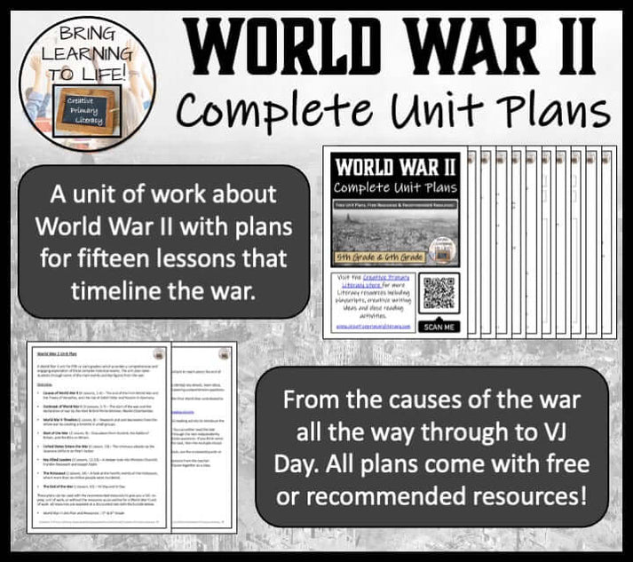 World War II Unit Plans | 5th Grade or 6th Grade – Creative Primary ...