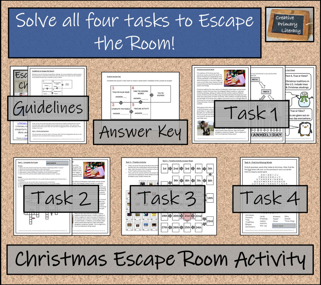 Escape Room Activities – Creative Primary Literacy