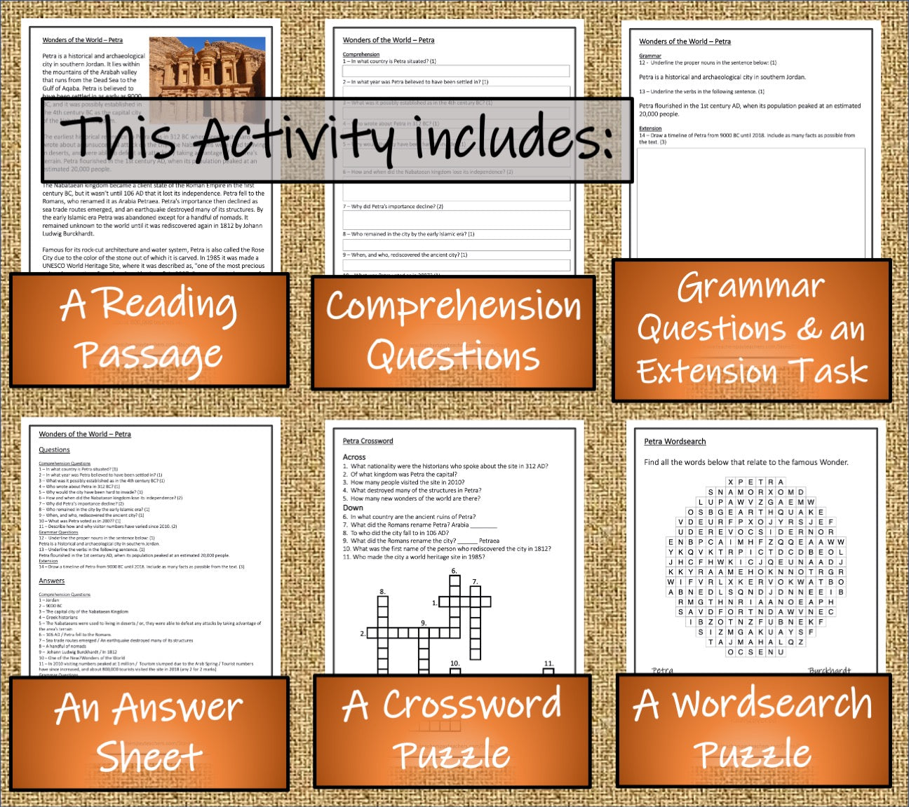 Petra Close Reading Comprehension Activity | 5th Grade & 6th Grade ...