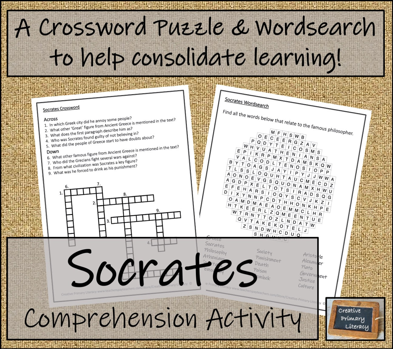 Socrates Close Reading Comprehension Activity | 3rd Grade & 4th Grade ...
