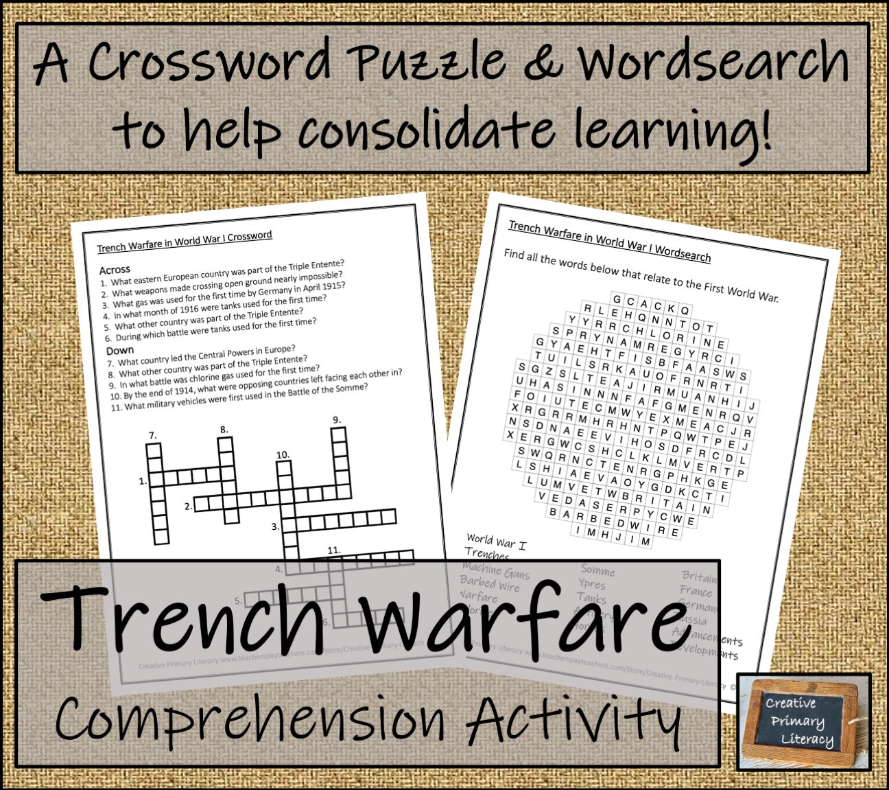 Trench Warfare in World War I Close Reading Comprehension | 5th & 6th ...