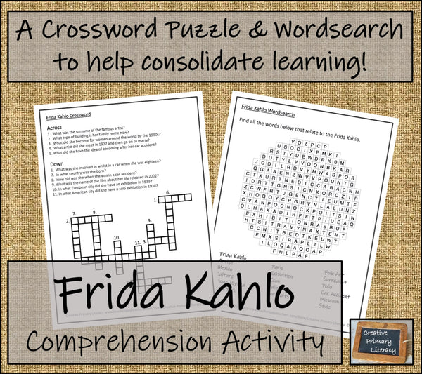 Frida Kahlo Close Reading Comprehension Activity | 5th Grade & 6th Gra ...