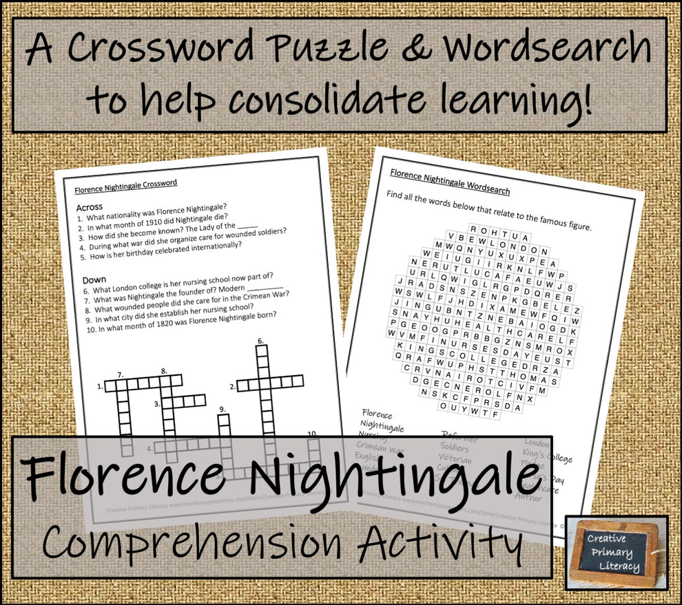 Florence Nightingale Close Reading Comprehension Activity | 3rd & 4th ...