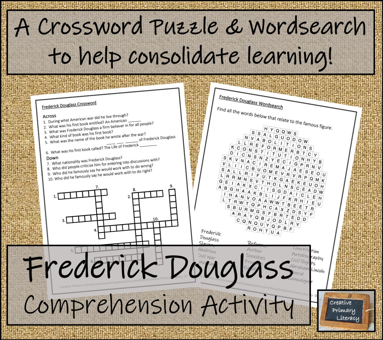 Frederick Douglass Close Reading Comprehension Activity | 3rd Grade ...