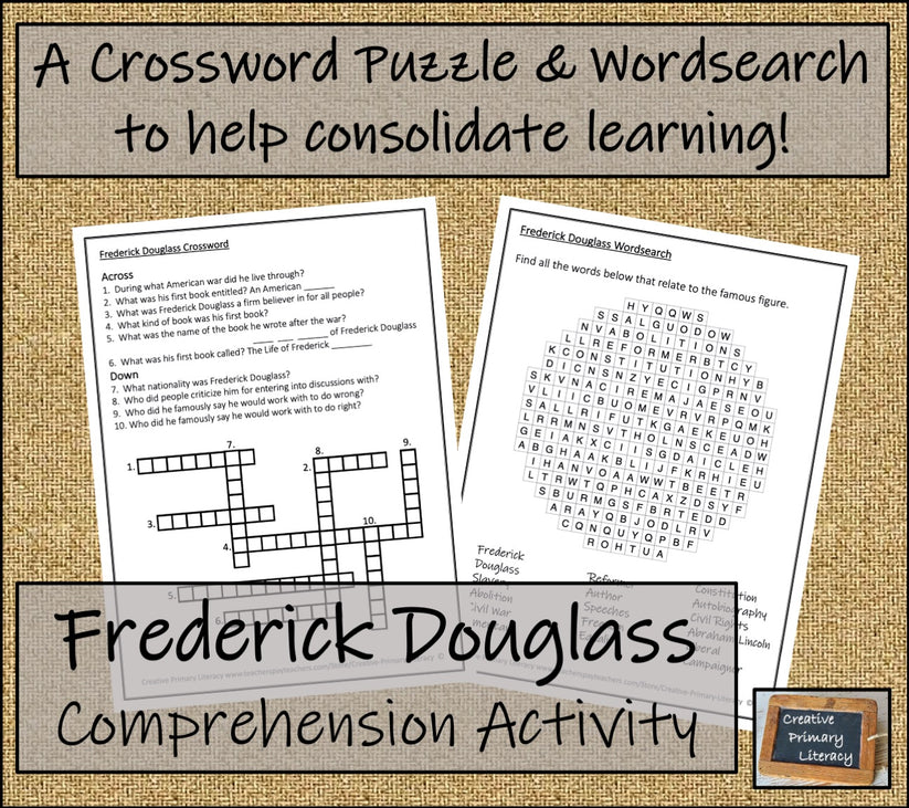 Frederick Douglass Close Reading Comprehension Activity | 3rd Grade ...
