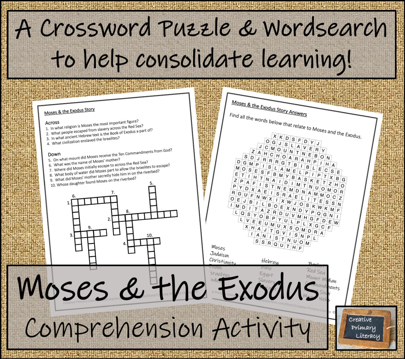 Moses & the Exodus Story Close Reading Activity | 5th Grade & 6th Grad ...