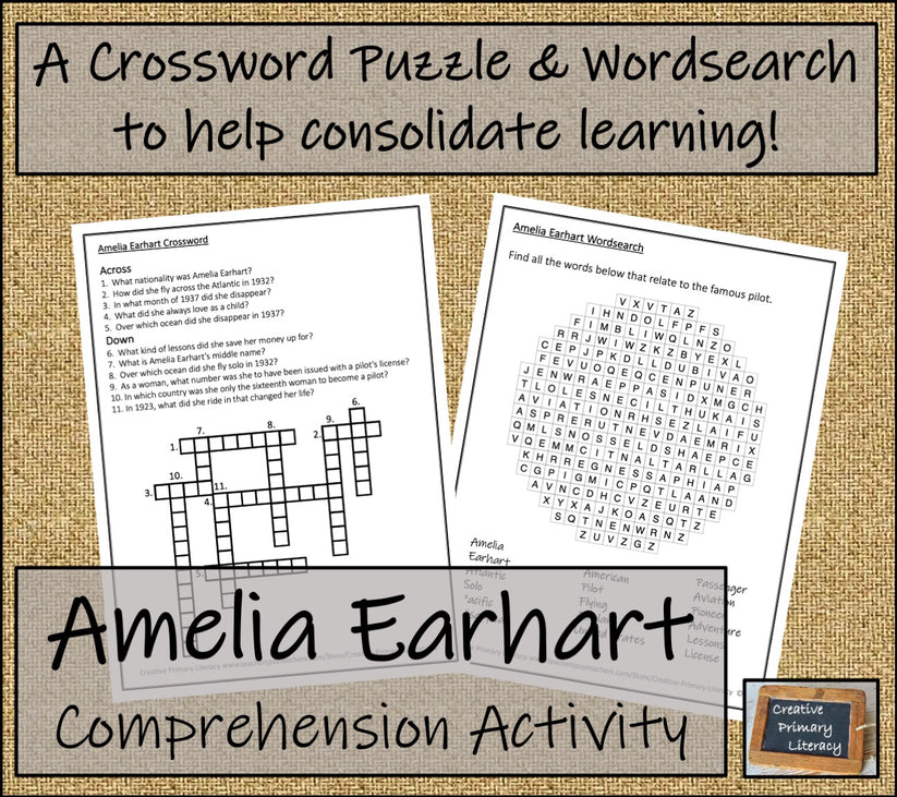 Amelia Earhart Close Reading Comprehension Activity | 3rd Grade & 4th ...