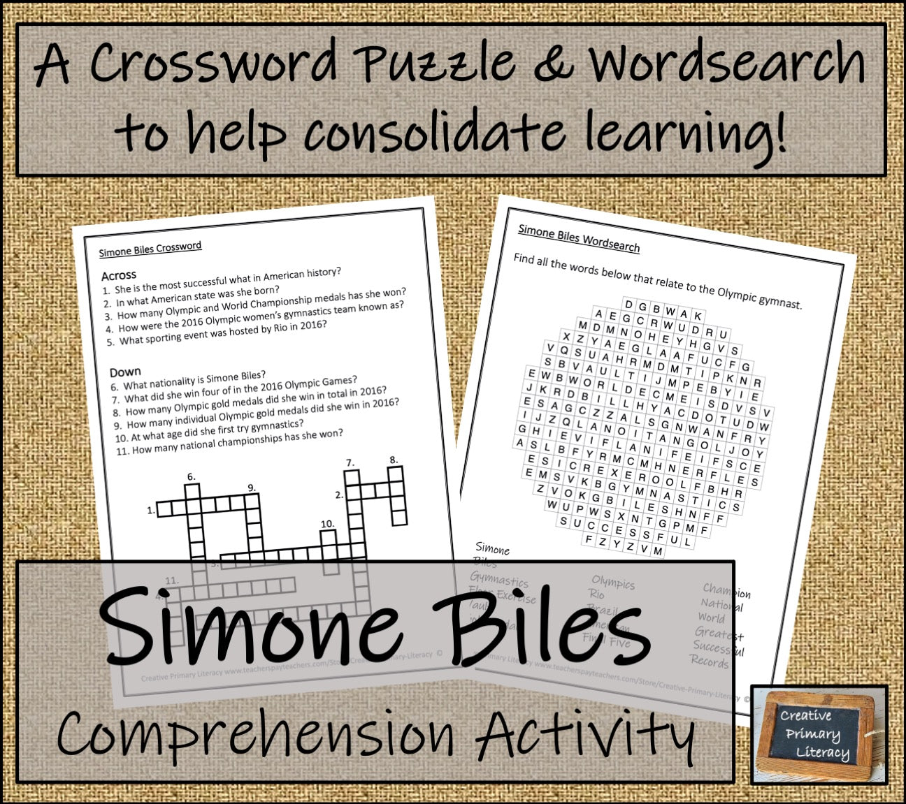 Simone Biles Close Reading Comprehension Activity | 5th Grade & 6th Gr ...
