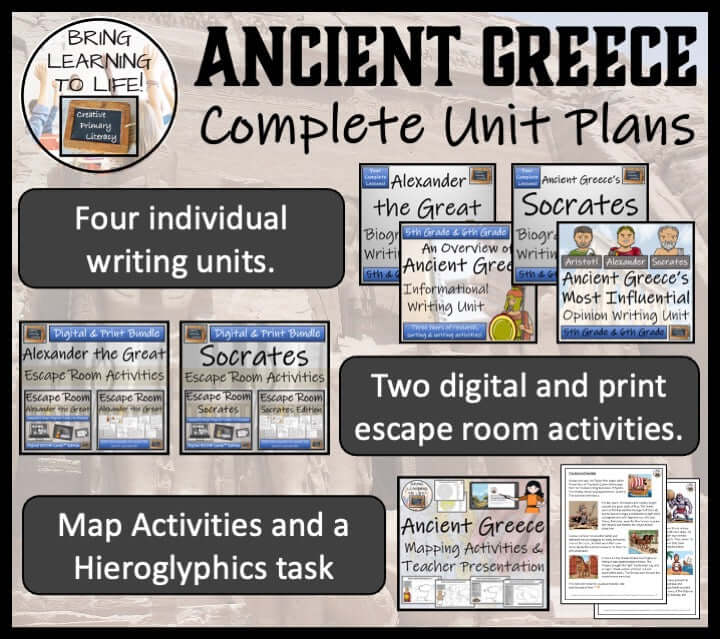 Ancient Greece Unit Plans and Resource Bundle | 5th Grade & 6th Grade ...
