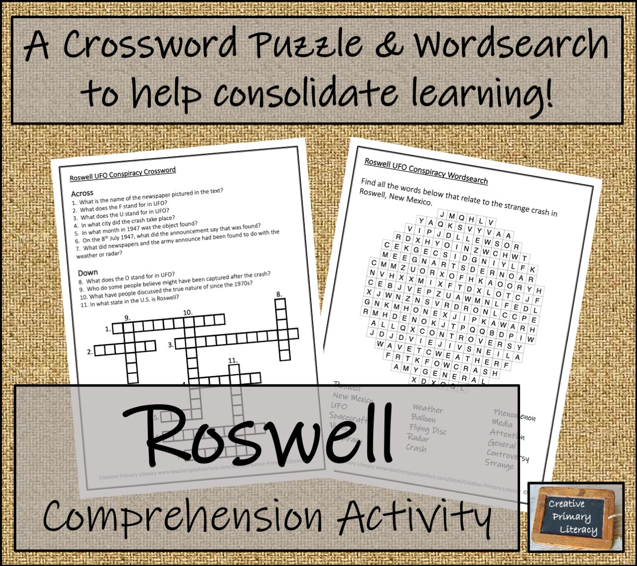 Roswell UFO Conspiracy Close Reading Comprehension Activity | 5th & 6t ...