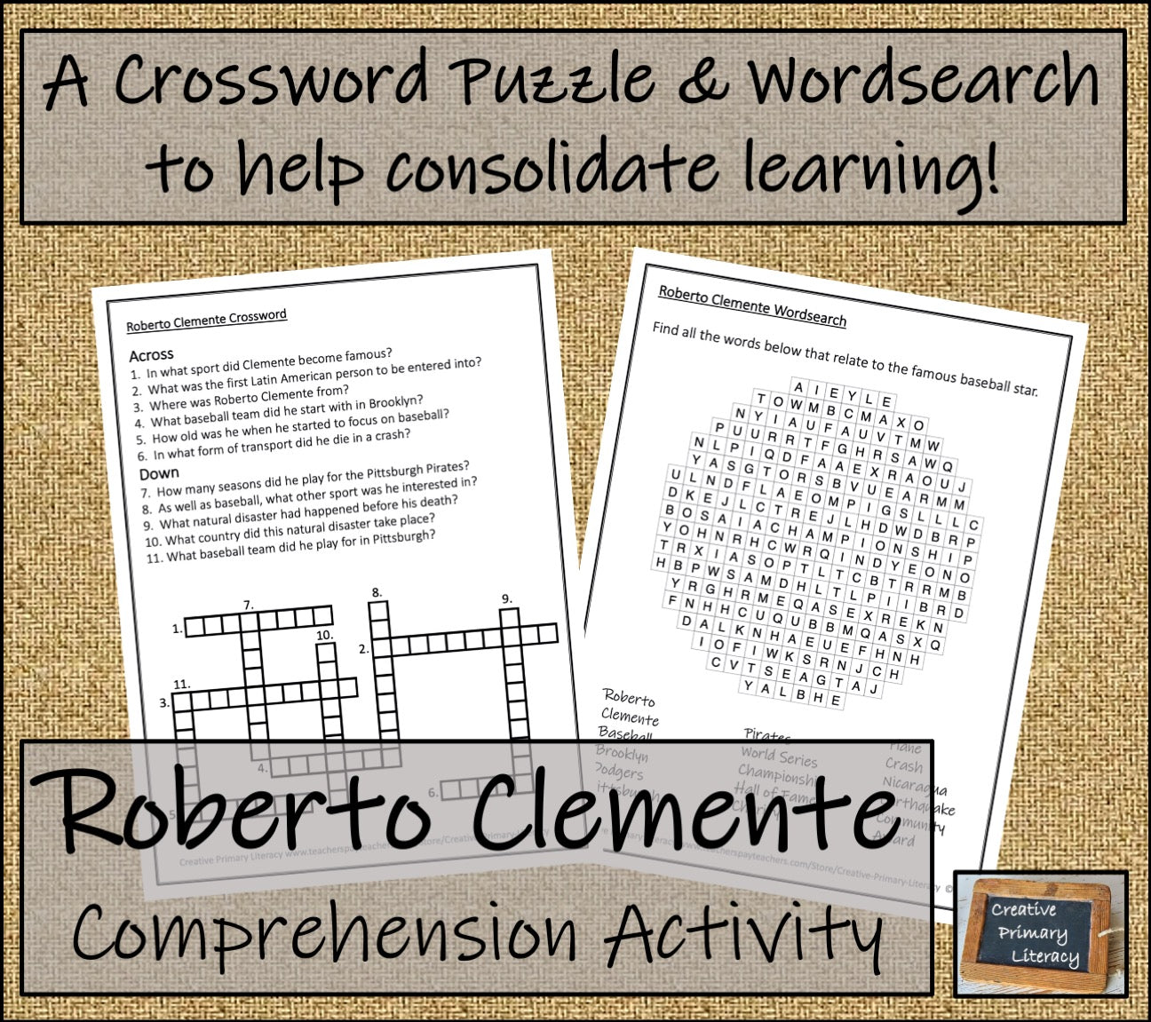 Roberto Clemente Close Reading Comprehension Activity | 3rd Grade & 4t ...