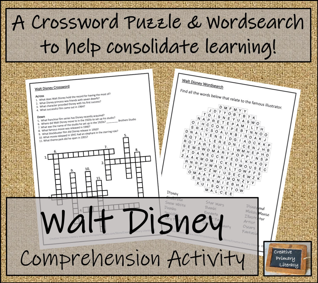 Walt Disney Close Reading Comprehension Activity | 3rd Grade & 4th Gra ...