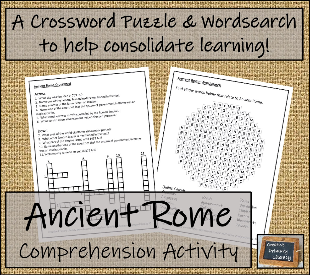 Ancient Rome Close Reading Comprehension Activity | 5th Grade & 6th Gr ...