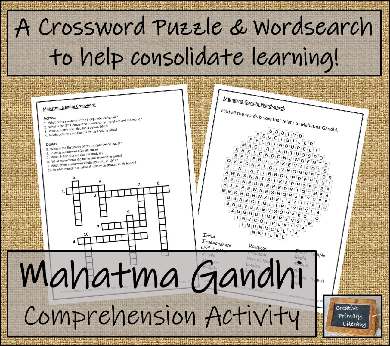 Mahatma Gandhi Close Reading Comprehension Activity | 3rd Grade & 4th ...