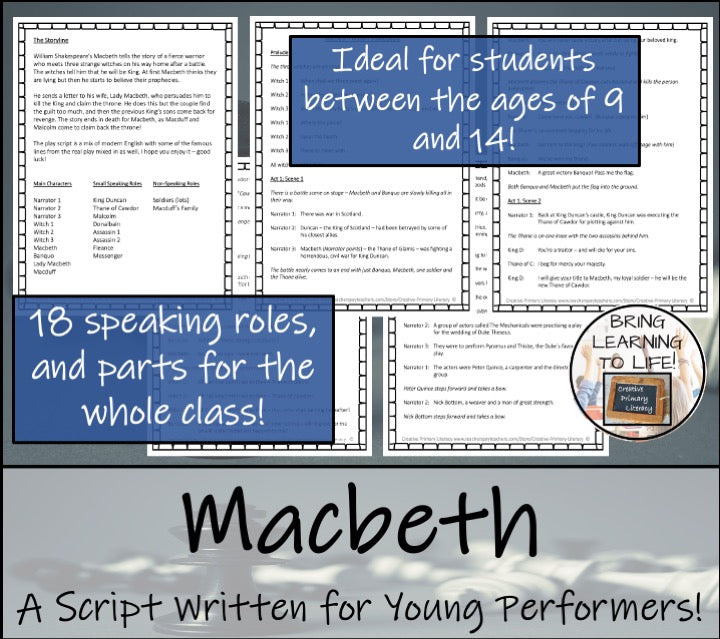 Macbeth | A Play Script for Young Performers – Creative Primary Literacy