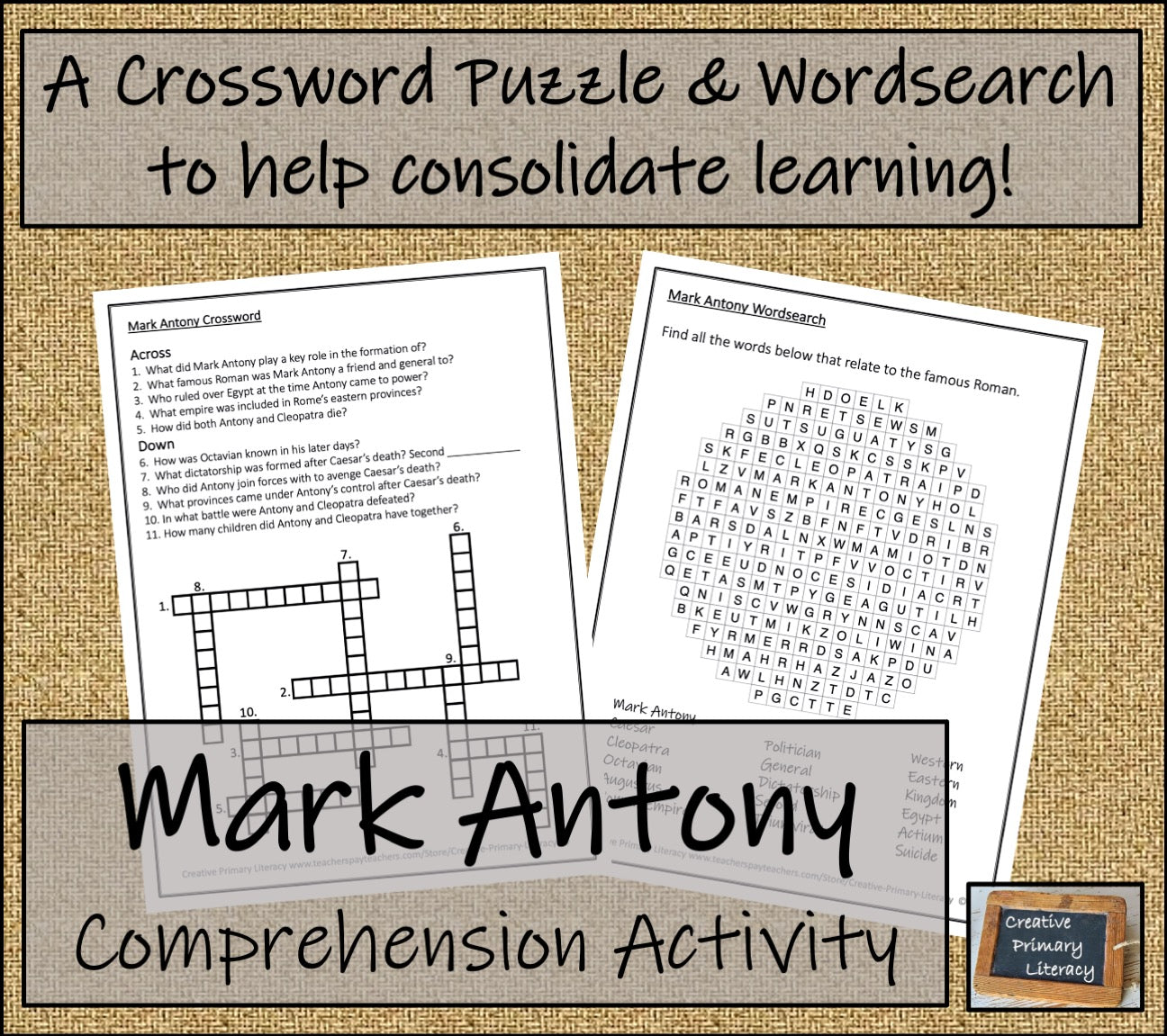 Mark Antony Close Reading Comprehension Activity | 3rd Grade & 4th Gra ...