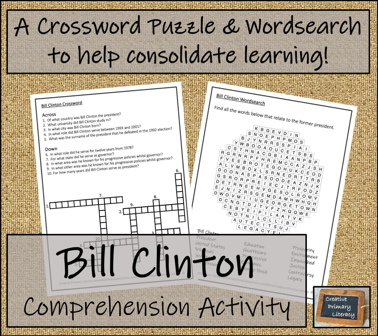 Bill Clinton Close Reading Comprehension Activity | 3rd Grade & 4th Gr ...