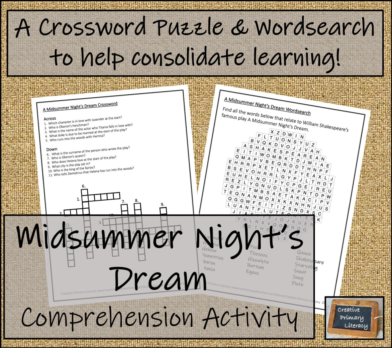 A Midsummer Night's Dream | Play Script & Close Reading Bundle | 3rd ...