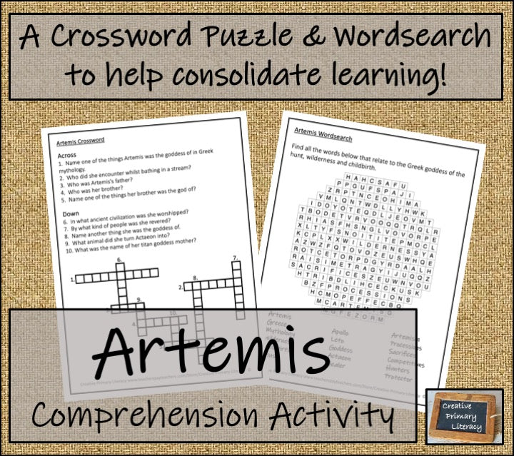 Artemis Close Reading Comprehension Activity | 3rd Grade & 4th Grade ...