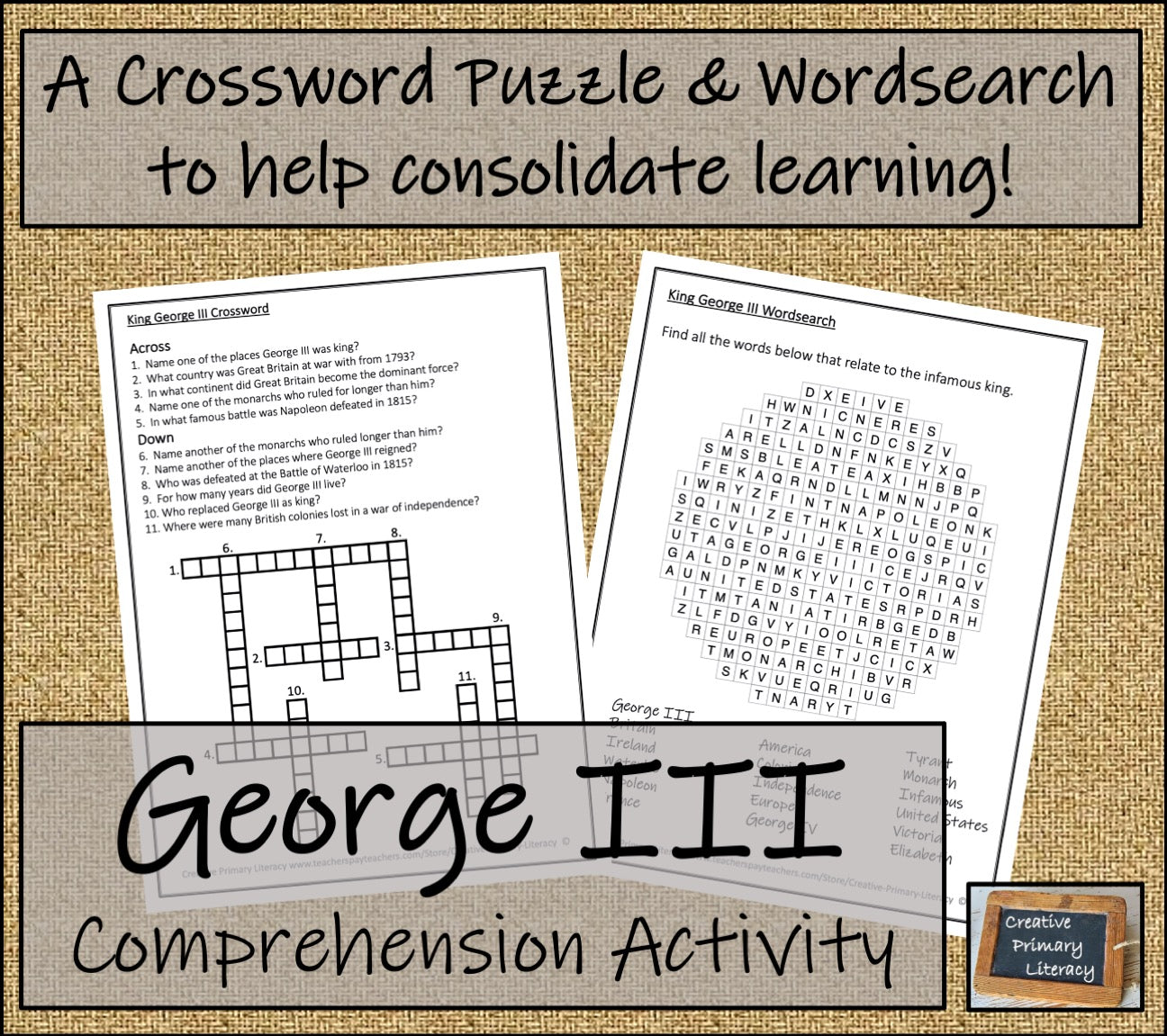 King George III Close Reading Comprehension Activity | 5th Grade & 6th ...