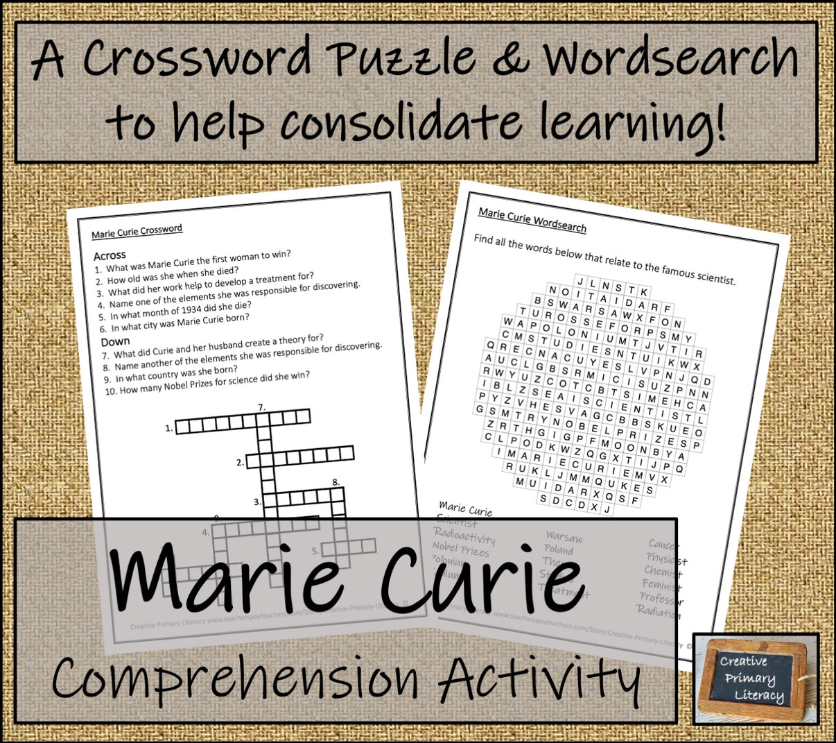 Marie Curie Close Reading Comprehension Activity | 3rd Grade & 4th Gra ...