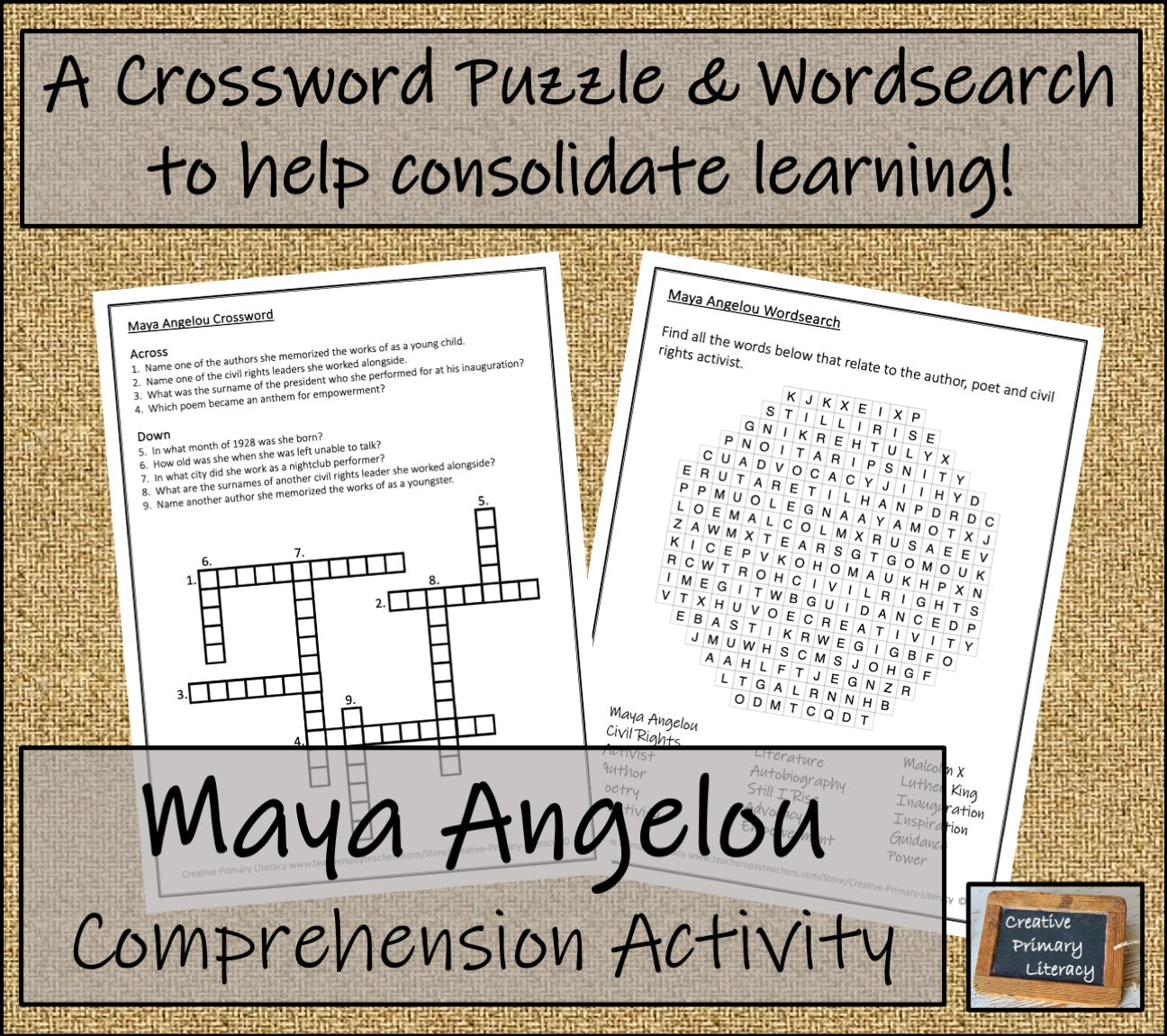 Maya Angelou Close Reading Comprehension Activity | 3rd Grade & 4th Gr ...