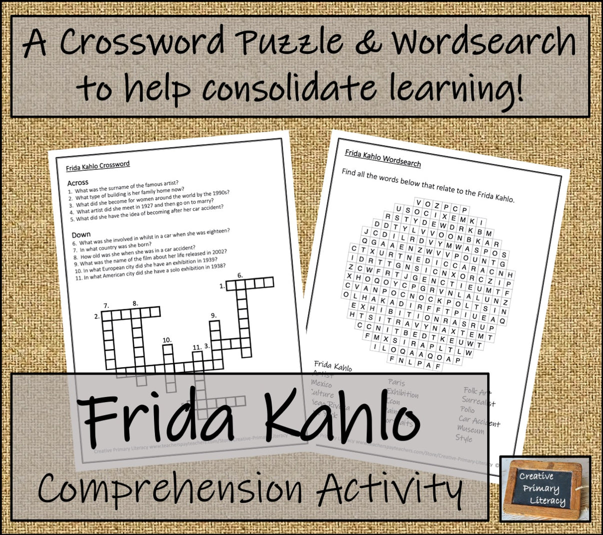 Frida Kahlo Close Reading Comprehension Activity | 3rd Grade & 4th Gra ...