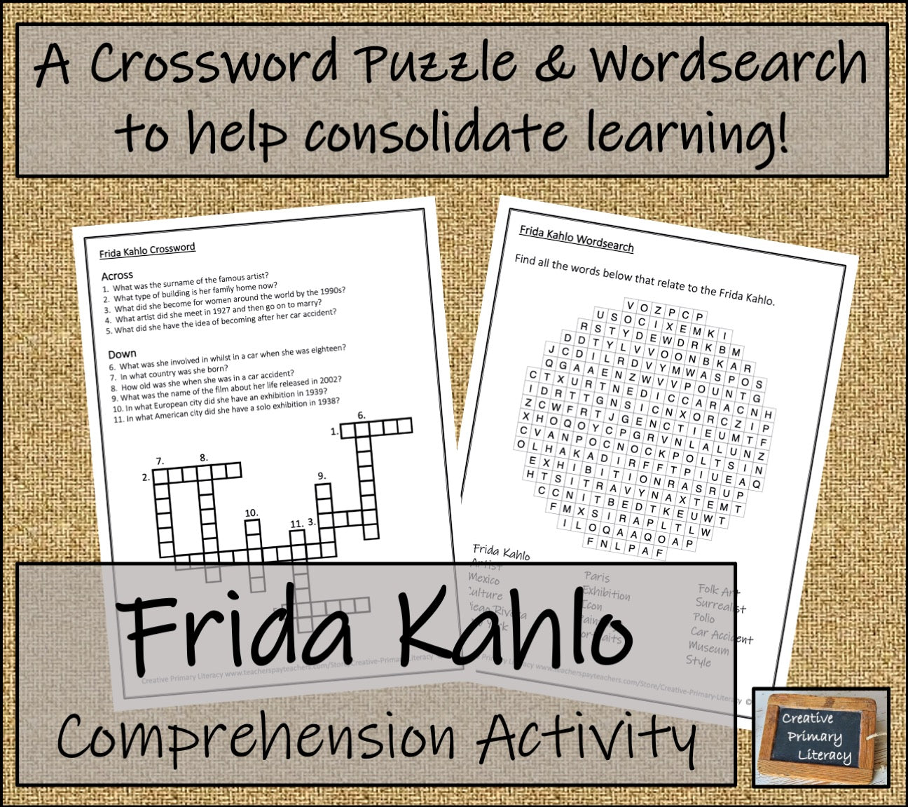 Frida Kahlo Close Reading Comprehension Activity | 3rd Grade & 4th Gra ...