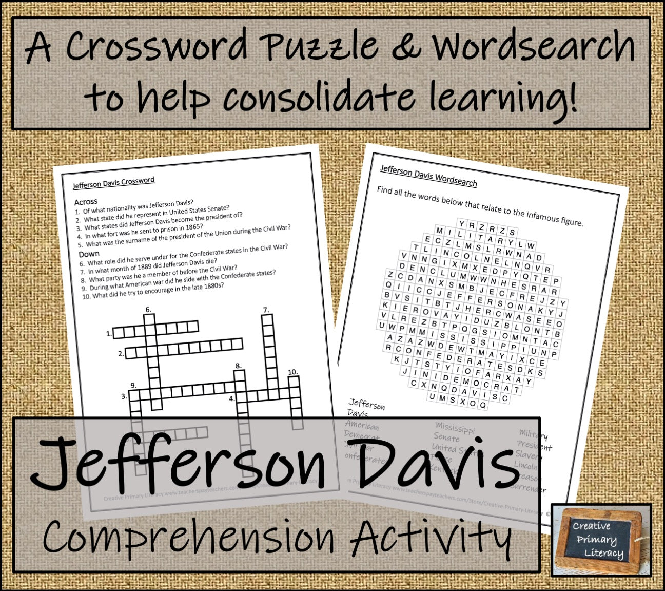 Jefferson Davis Close Reading Comprehension Activity | 5th Grade & 6th ...