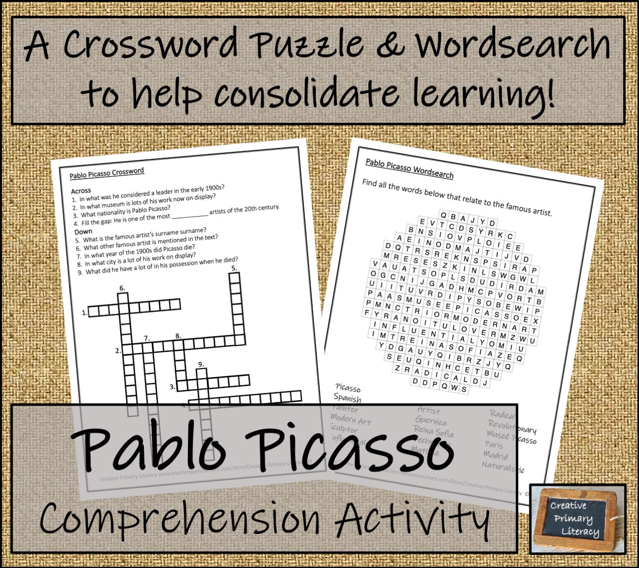 Pablo Picasso Close Reading Comprehension Activity | 5th Grade & 6th G ...