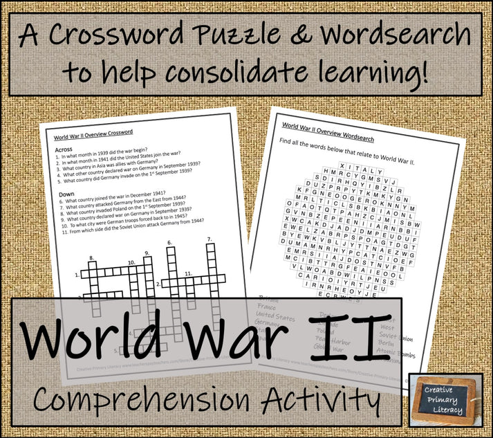 Overview of World War 2 Close Reading Comprehension Activity | 5th & 6 ...