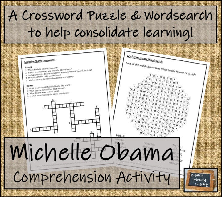 Michelle Obama Close Reading Comprehension Activity | 5th Grade & 6th ...