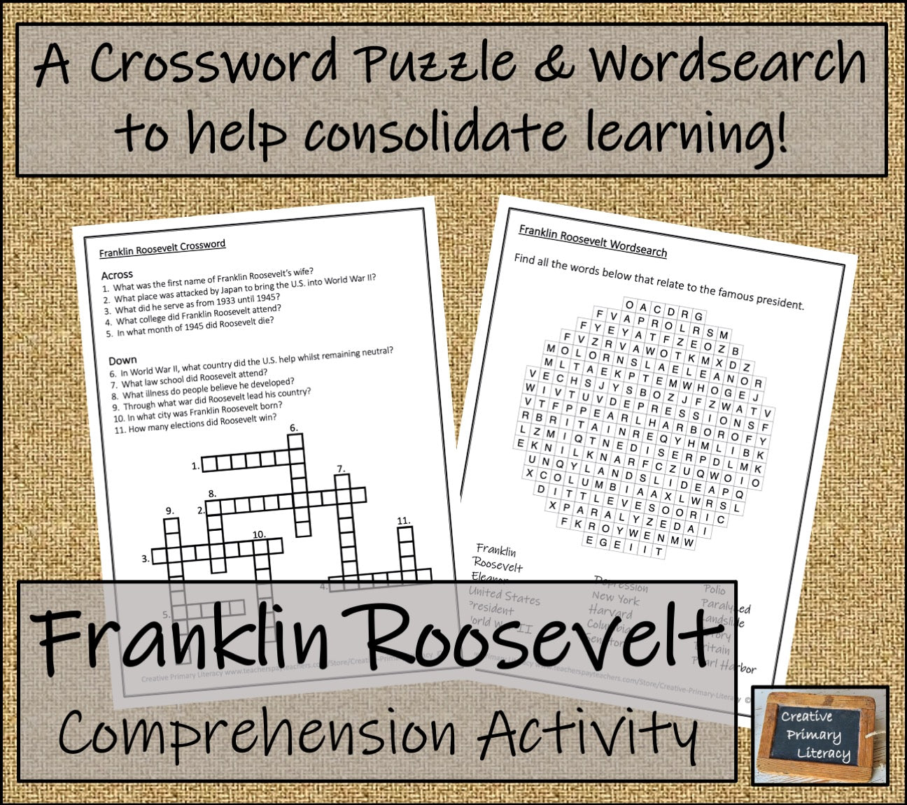 Franklin Roosevelt Close Reading Comprehension Activity | 5th Grade ...