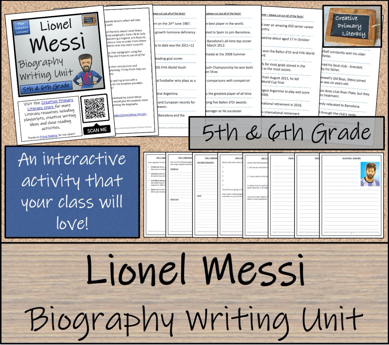 Lionel Messi Close Reading & Biography Bundle | 5th Grade & 6th Grade ...