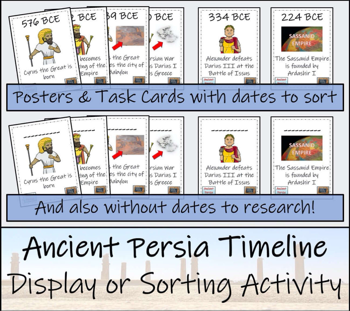 Ancient History Timeline Activity Mega Bundle – Creative Primary Literacy