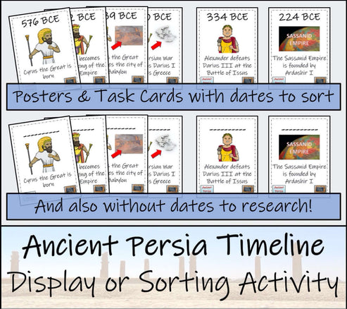 Ancient History Timeline Activity Mega Bundle – Creative Primary Literacy