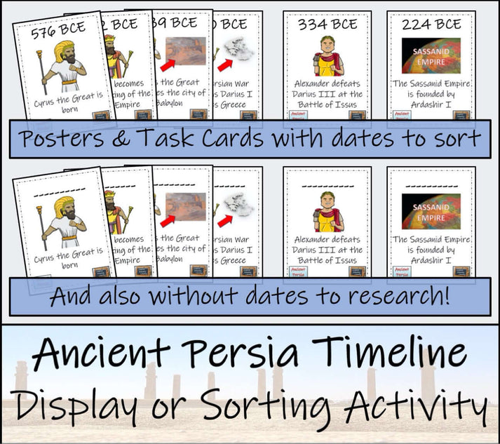 Ancient History Timeline Activity Mega Bundle – Creative Primary Literacy