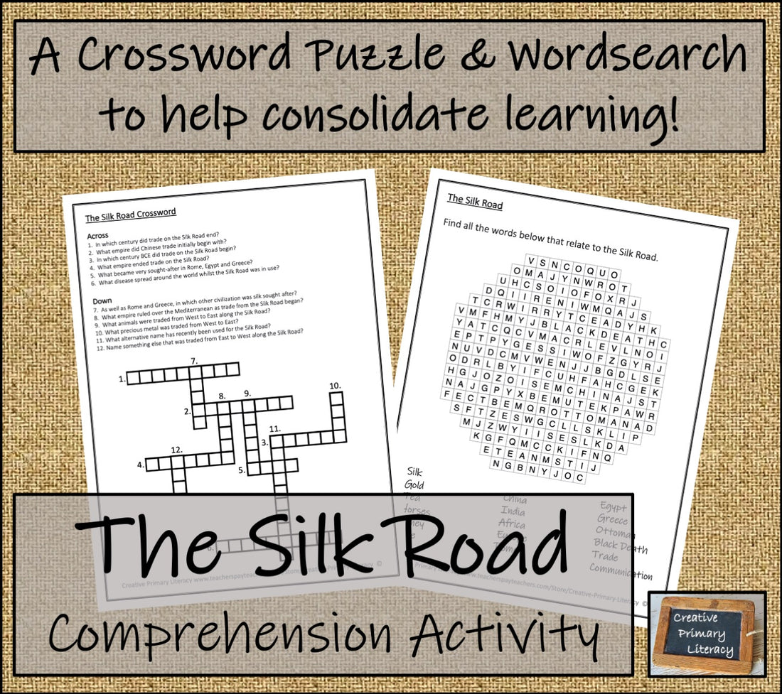 The Silk Road Close Reading Comprehension Activity | 5th Grade & 6th G ...
