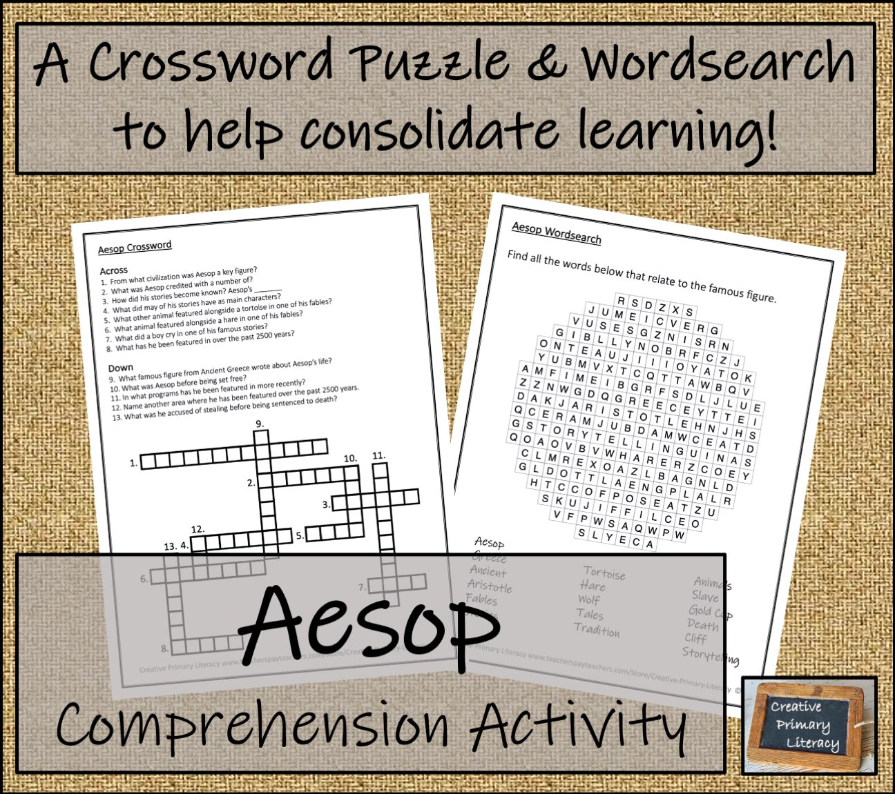Aesop Close Reading Comprehension Activity | 5th Grade & 6th Grade ...