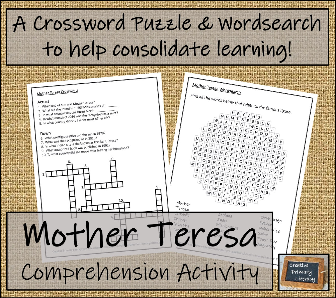Mother Teresa Close Reading Comprehension Activity | 5th Grade & 6th G ...
