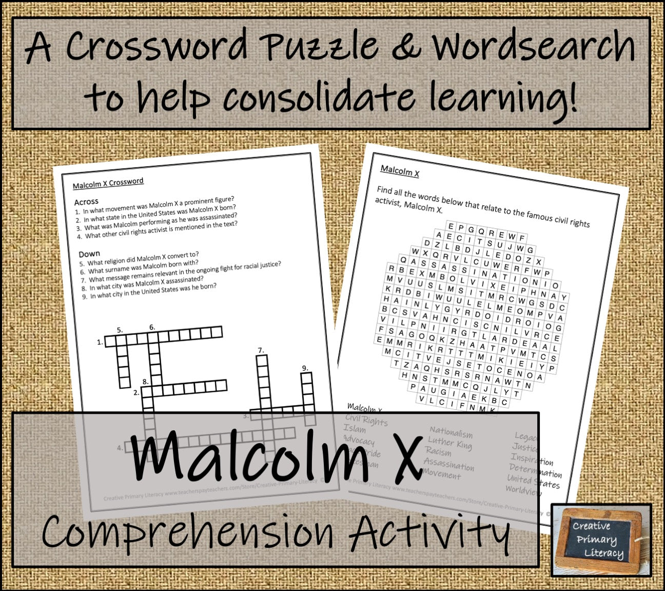 Malcolm X Close Reading Comprehension Activity | 3rd Grade & 4th Grade ...