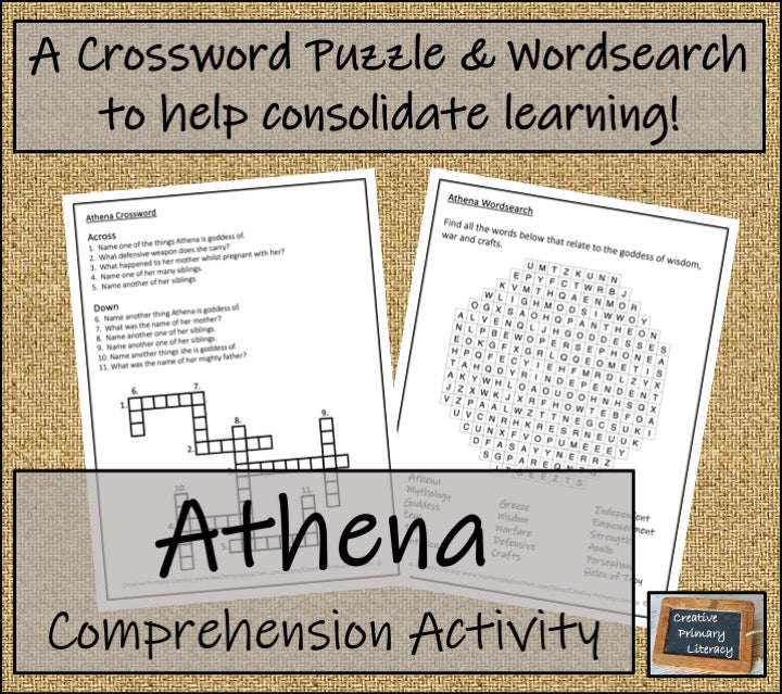 Athena Close Reading Comprehension Activity | 3rd Grade & 4th Grade ...