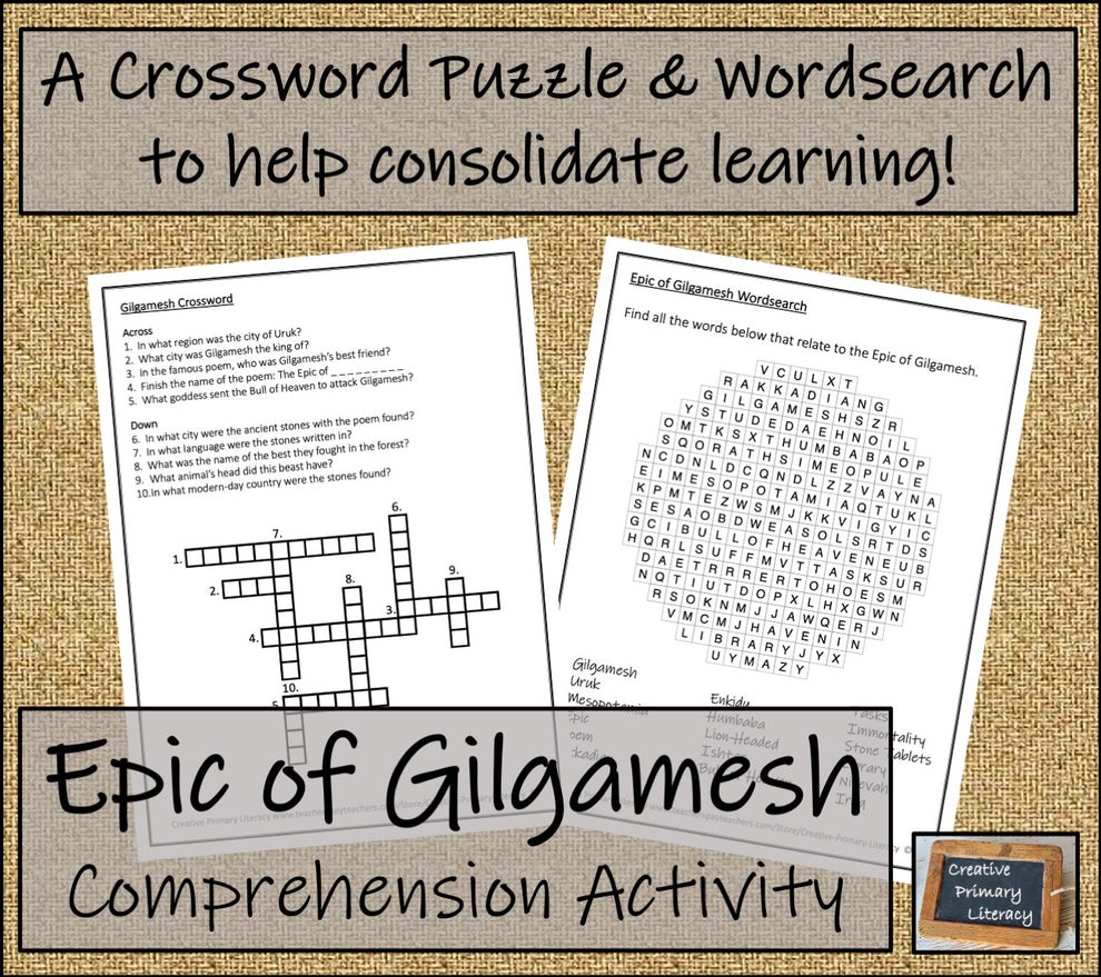 Epic of Gilgamesh Close Reading Comprehension Activity | 5th Grade & 6 ...