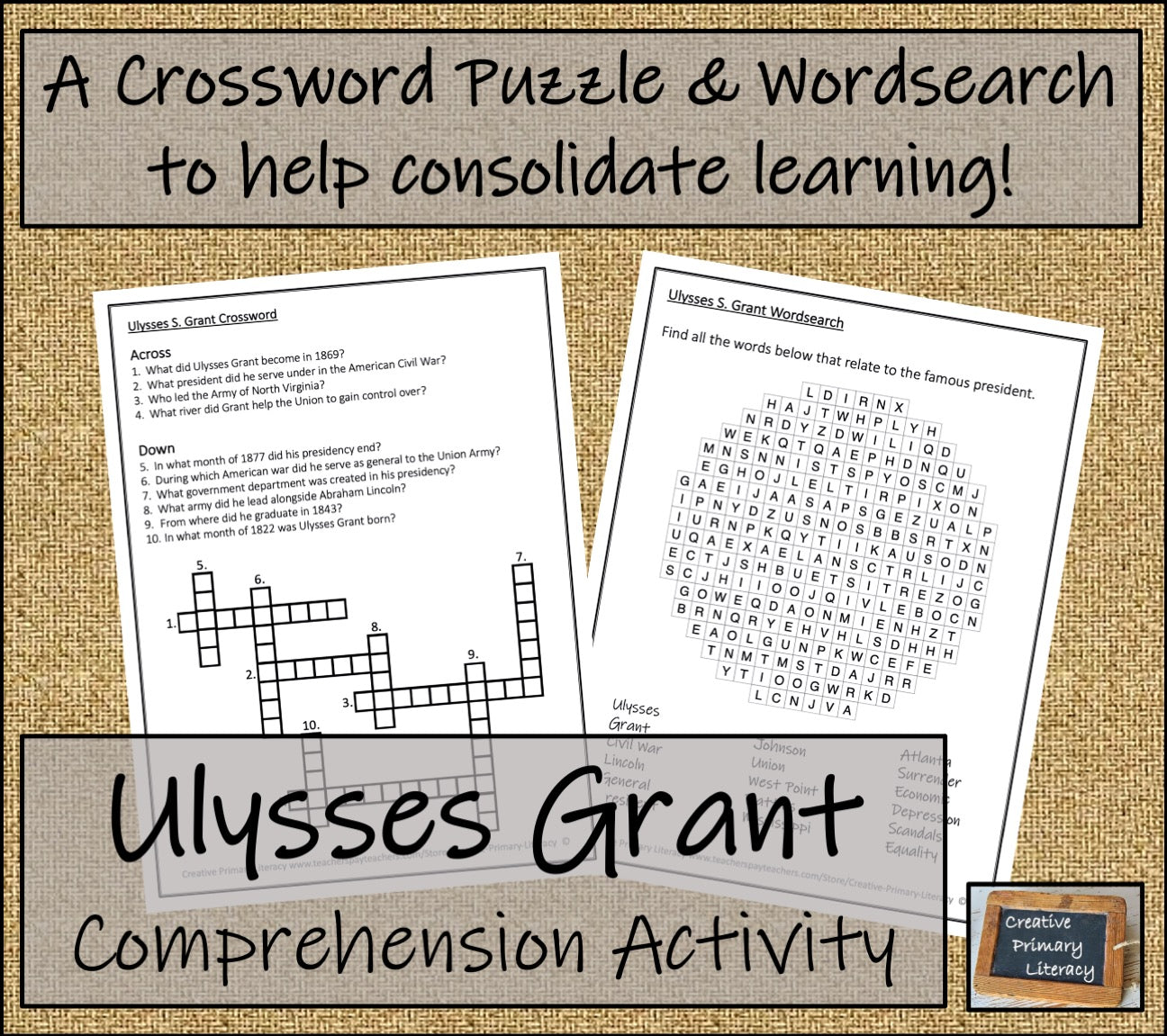 Ulysses Grant Close Reading Comprehension Activity | 5th Grade & 6th G ...