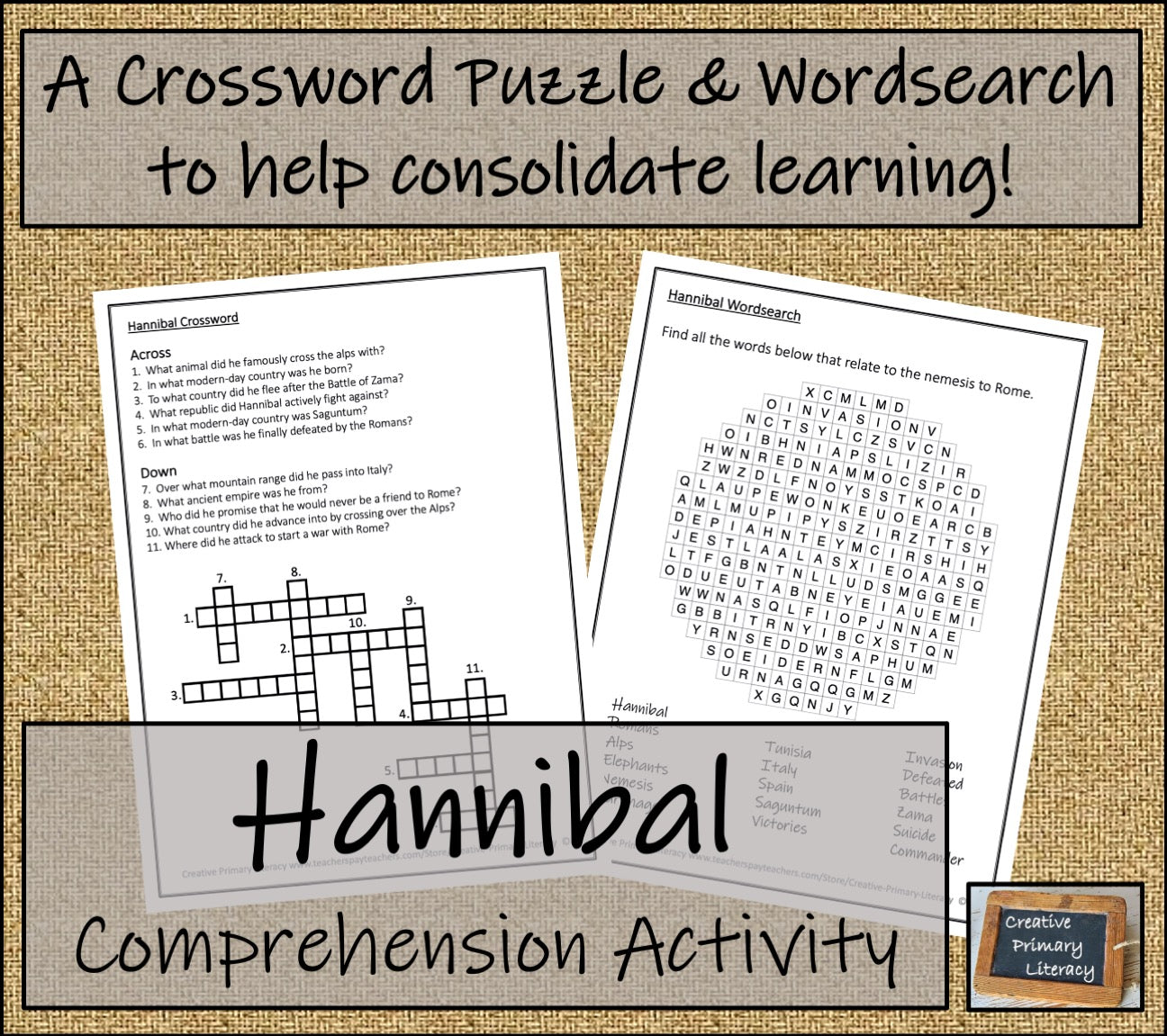 Hannibal Close Reading Comprehension Activity | 5th Grade & 6th Grade ...