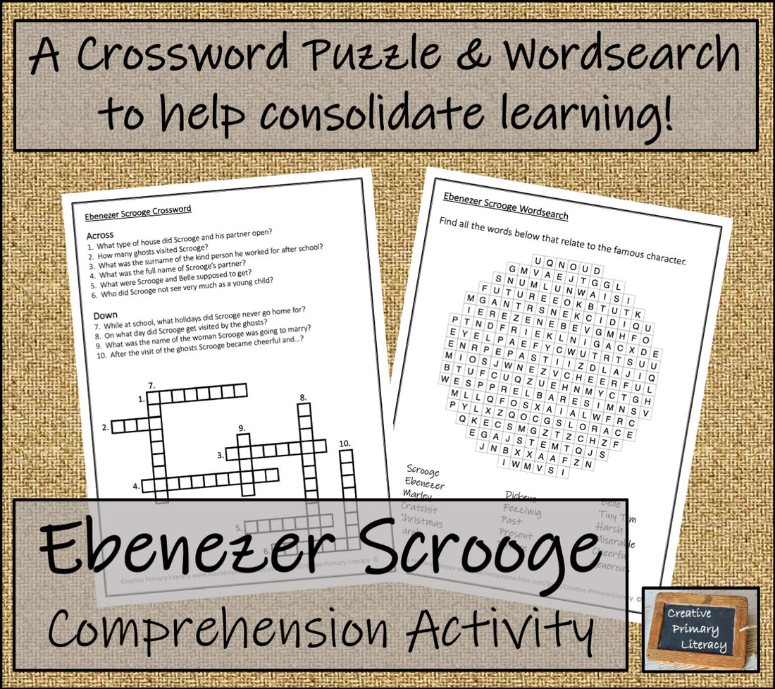 Ebenezer Scrooge Close Reading Comprehension Activity | 3rd Grade & 4t ...