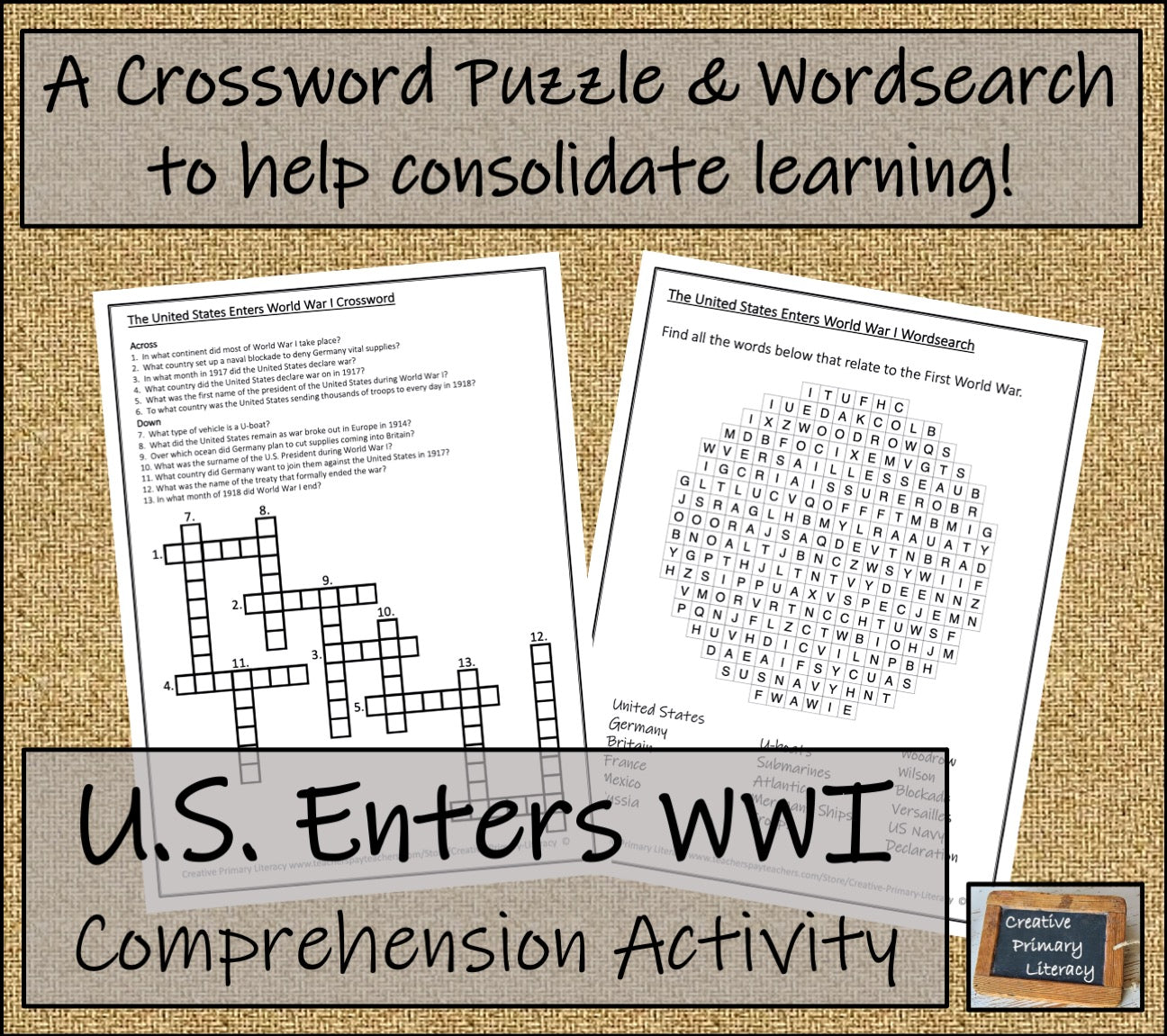 United States Enters World War I Close Reading Comprehension | 5th & 6 ...