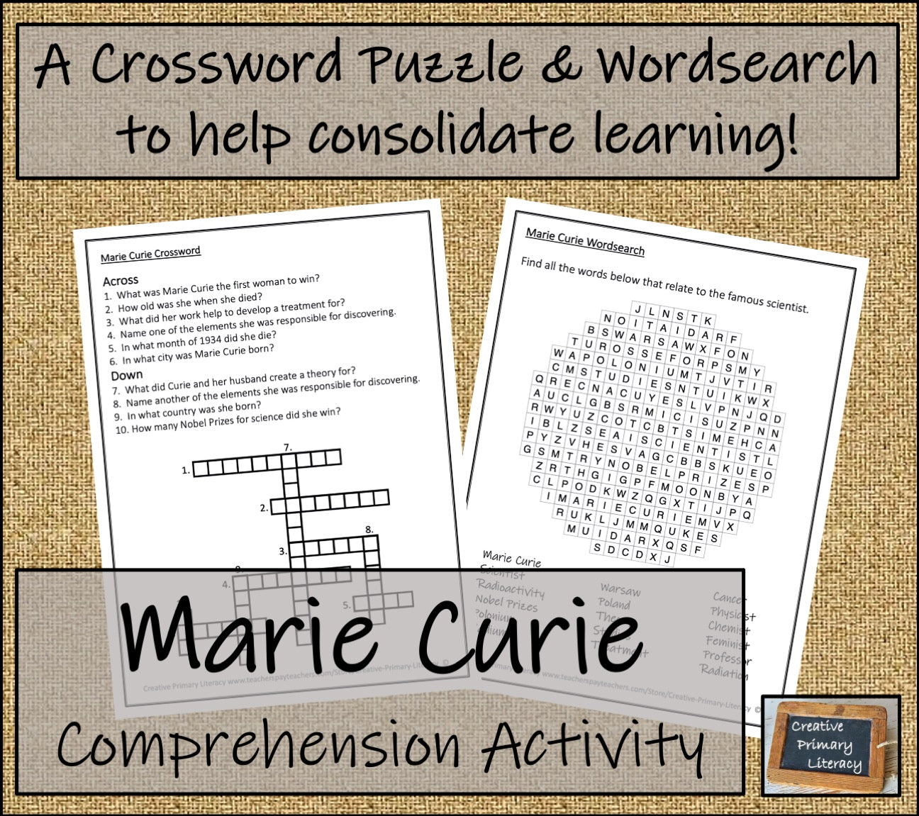 Marie Curie Grade Close Reading Comprehension Activity | 5th Grade & 6 ...